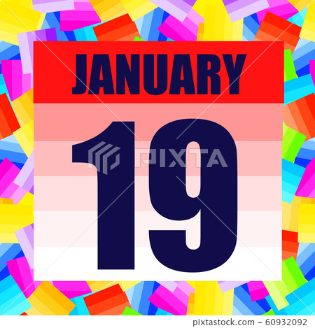 January 19 icon. For planning important day.... - Stock Illustration ...