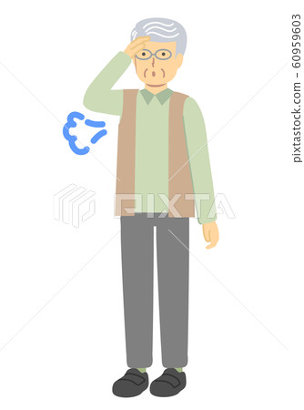 Senior man relieved - Stock Illustration [60959603] - PIXTA