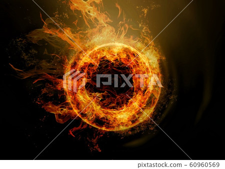 Abstract circular flame - Stock Illustration [60960569] - PIXTA