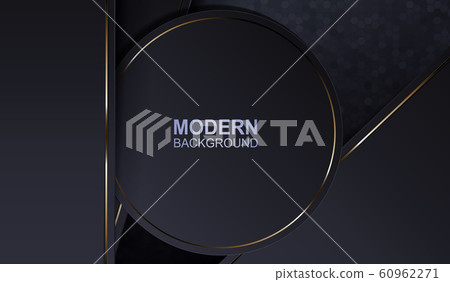 Dark gray design with a round frame with a thin... - Stock Illustration ...