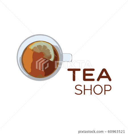 Vector logo of a tea shop and cafe - Stock Illustration [60963521] - PIXTA