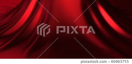 Background illustration of red fabric drape in... - Stock Illustration ...