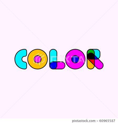 Word, lettering color - Stock Illustration [60965587] - PIXTA