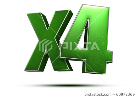x4 3d. - Stock Illustration [60972369] - PIXTA