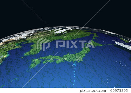 Earth Japan - Stock Illustration [60975295] - PIXTA