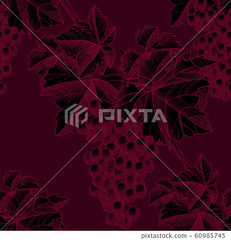 Grapes background. Vector illustration - Stock Illustration [60985745 ...