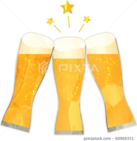 Cheers _ Draft beer _ Beer _ Glass _ Vector _... - Stock Illustration ...