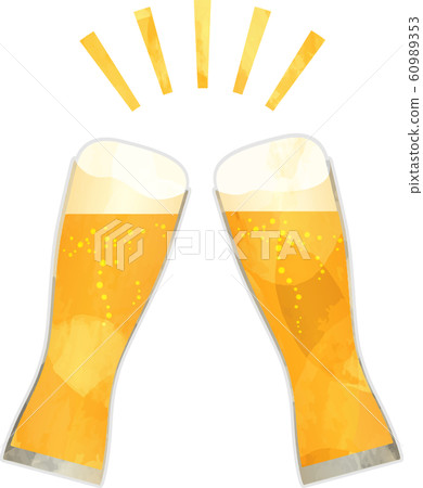 Cheers _ Draft beer _ Beer _ Glass _ Vector _... - Stock Illustration ...