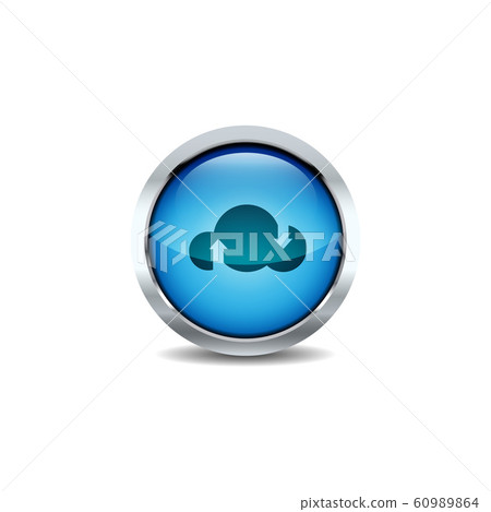 3D Shiny ui circle button style vector icon set - Stock Illustration [60989864] - PIXTA