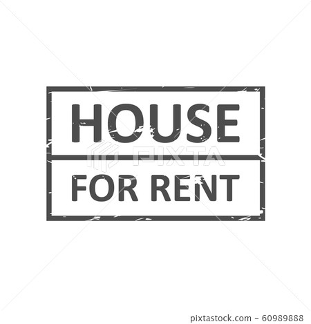 Home For Rent rubber stamp vector - Stock Illustration [60989888] - PIXTA