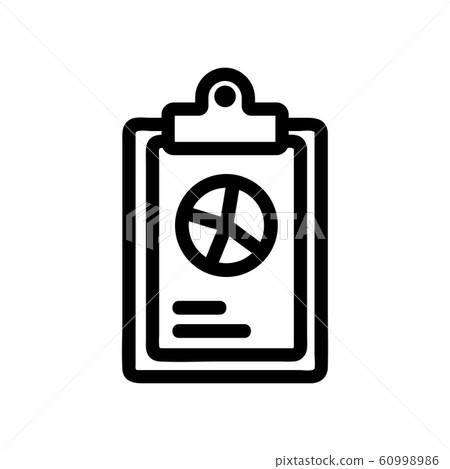 Description of the chart icon vector. Isolated... - Stock Illustration ...