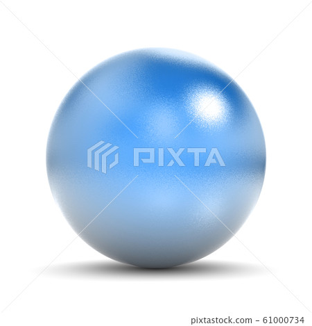 Blue Metallic Sphere - Stock Illustration [61000734] - PIXTA
