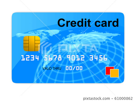 Credit Card Front View - Stock Illustration [61000862] - PIXTA