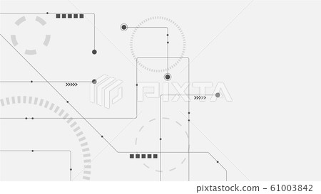 Abstract geometric connect lines and...-插圖素材 [61003842] - PIXTA圖庫