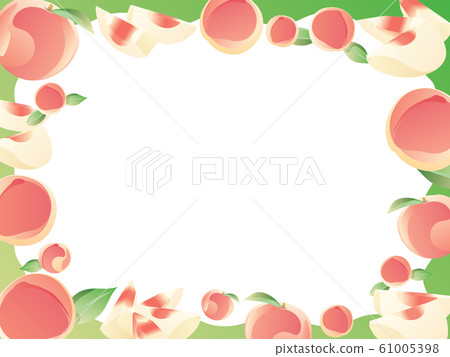 Peach frame illustration - Stock Illustration [61005398] - PIXTA