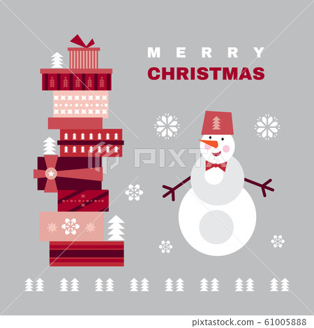 Merry Christmas flat style 2.eps - Stock Illustration [61005888] - PIXTA