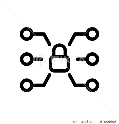multifunctional lock icon vector. Isolated... - Stock Illustration ...