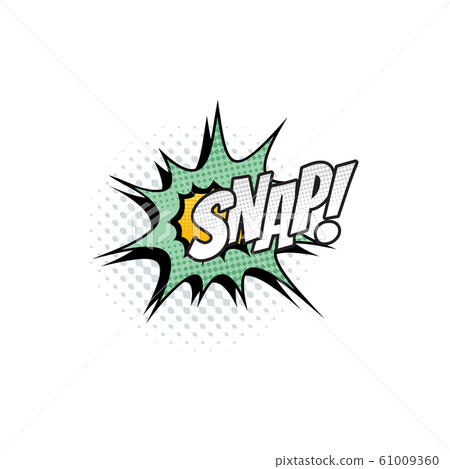 Snap cartoon comic book sound, bubble chat blast - Stock Illustration ...