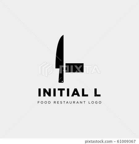 initial l food equipment simple logo template - Stock Illustration ...
