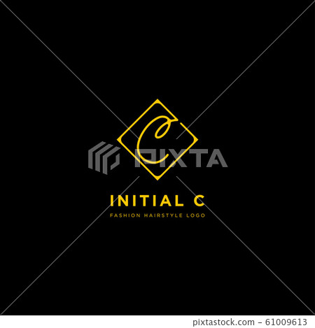 Premium Vector C Logo in gold color. Beautiful - Stock Illustration ...