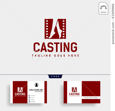 acting show or casting movie simple logo template-插圖素材 [61009900] - PIXTA圖庫