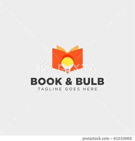 Light bulb learning line logo template vector - Stock Illustration ...