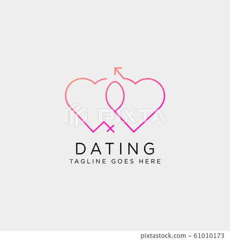 dating love line logo template vector illustration - Stock Illustration ...