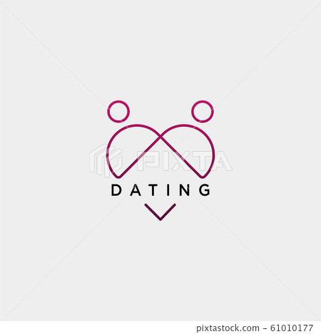 dating love line logo template vector illustration - Stock Illustration ...