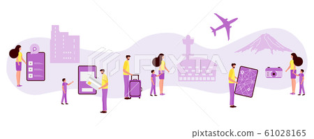 Vector People Travel rest vacation booking tour - Stock Illustration ...