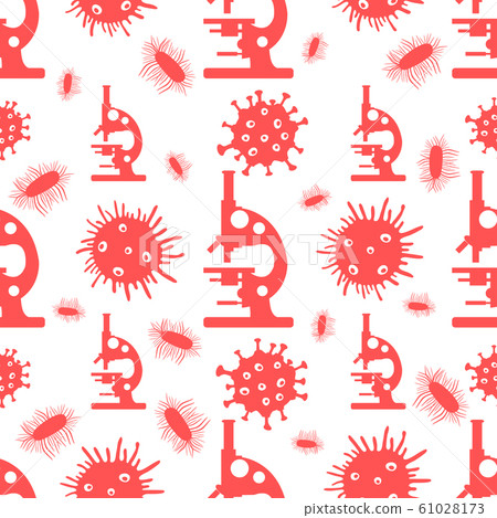 Pattern Virus Germs Microscope Science Medicine - Stock Illustration ...