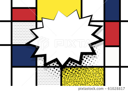 Comic book geometric pop art speech bubble - Stock Illustration ...