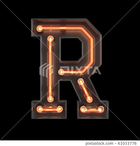 Neon Light Alphabet R - Stock Illustration [61033776] - PIXTA