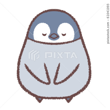 Penguin chick bowing - Stock Illustration [61041093] - PIXTA