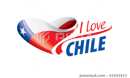 The national flag of the Chile and the... - Stock Illustration ...