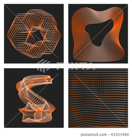 Gradient Abstract Figure. Background Art. Concept - Stock Illustration ...