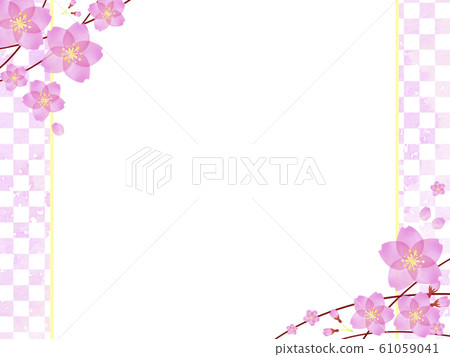 Illustration background material _ Sakura 02 - Stock Illustration ...