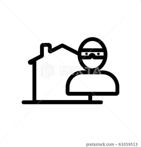 Protecting the house from the robbery of the... - Stock Illustration ...