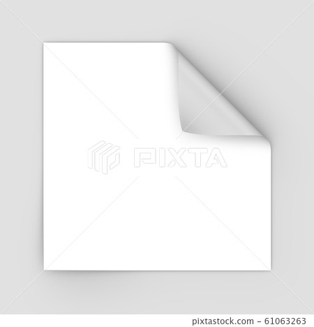 Square sheet of paper - Stock Illustration [61063263] - PIXTA