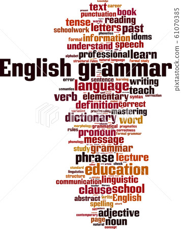 English grammar word cloud - Stock Illustration [61070385] - PIXTA