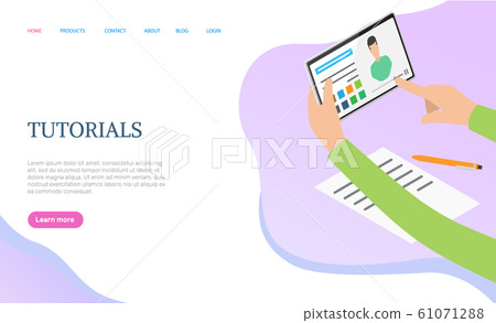 Tutorials Web Training, Knowledge Network Vector - Stock Illustration ...