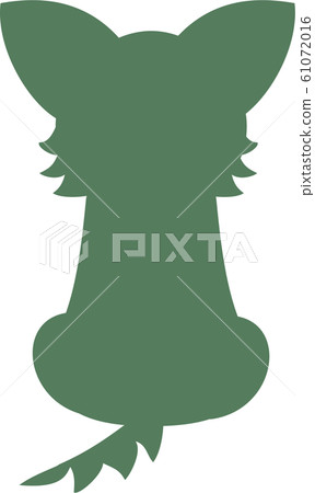 Cat back view icon illustration - Stock Illustration [61072016] - PIXTA