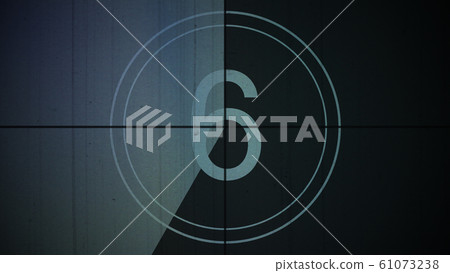 Film vintage countdown number 6 - Stock Illustration [61073238] - PIXTA