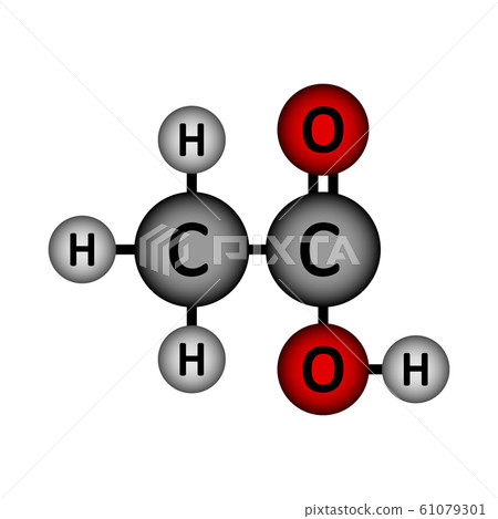 Acetic acid molecule icon. - Stock Illustration [61079301] - PIXTA