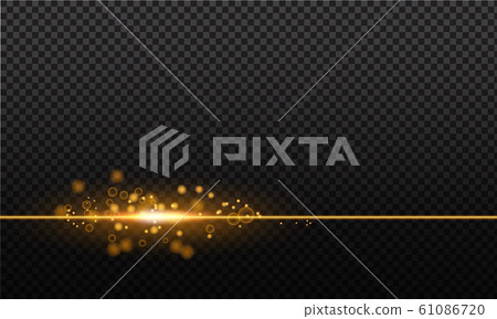 Golden magic wave. Gold trail isolated on... - Stock Illustration ...