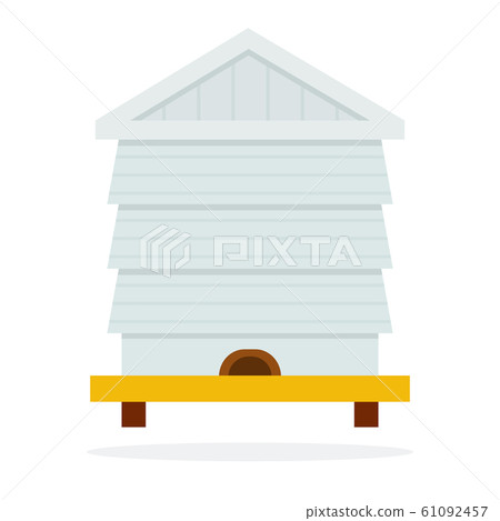 Bee hive vector flat material design isolated... - Stock Illustration ...
