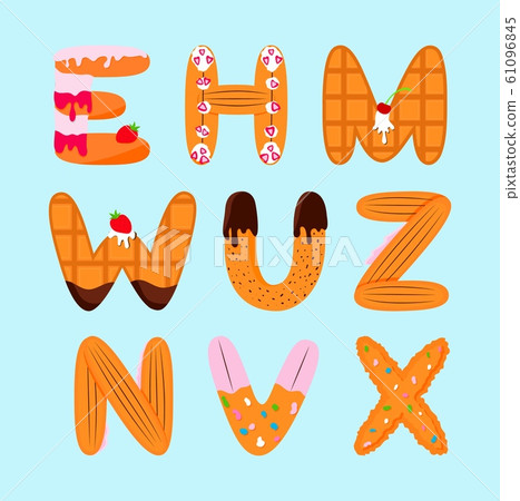 Letters design Sweet. Vector illustration. - Stock Illustration ...
