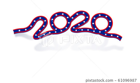 US Presidential Election 2020. Ribbon... - Stock Illustration [61096987 ...
