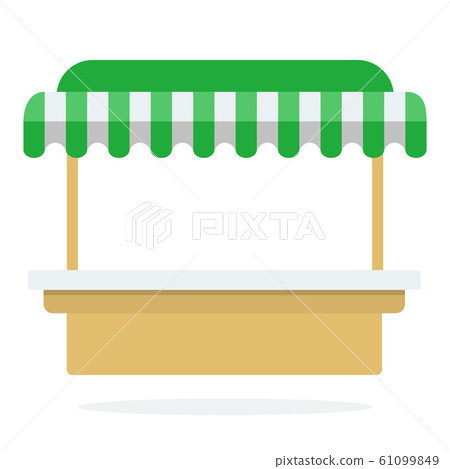Street kiosk vector flat isolated - Stock Illustration [61099849] - PIXTA