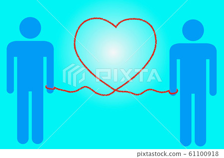 Red string of fate - Stock Illustration [61100918] - PIXTA