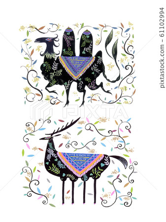 Camel deer - Stock Illustration [61102994] - PIXTA